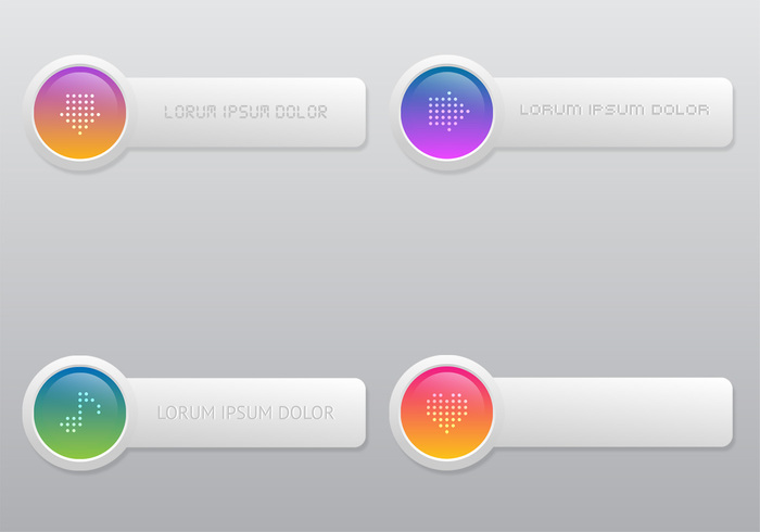 Bright Colored Button PSD Set - Free Photoshop Brushes at Brusheezy!