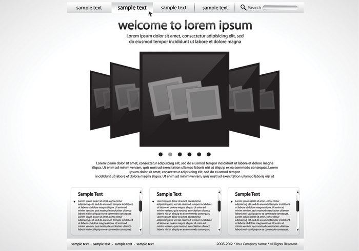 Download Black Website Template .psd free software - ssinter