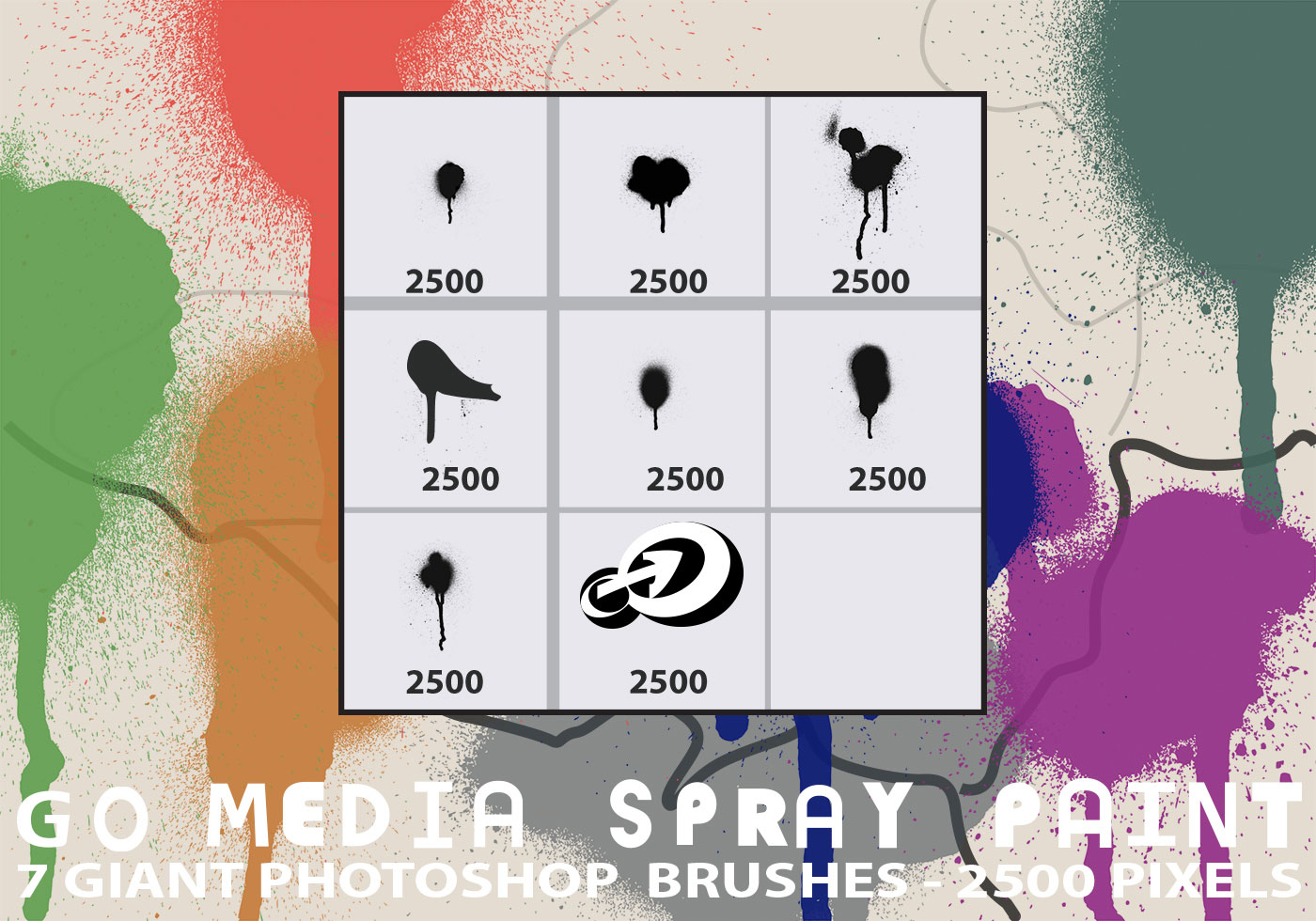 Go Media Spray Paint - Free Photoshop Brushes at Brusheezy!