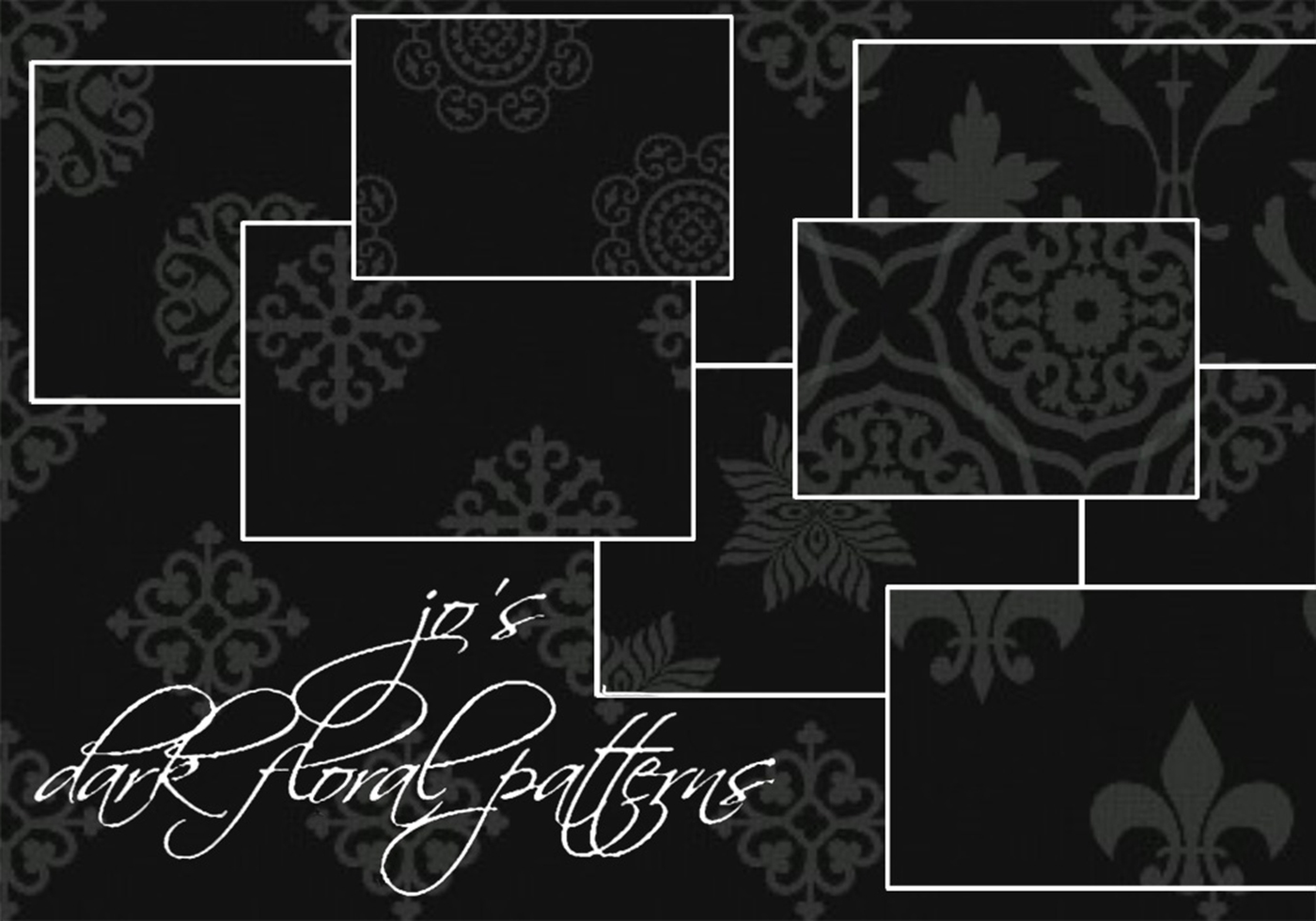10 Free Dark Floral PS Patterns - Free Photoshop Brushes at Brusheezy!