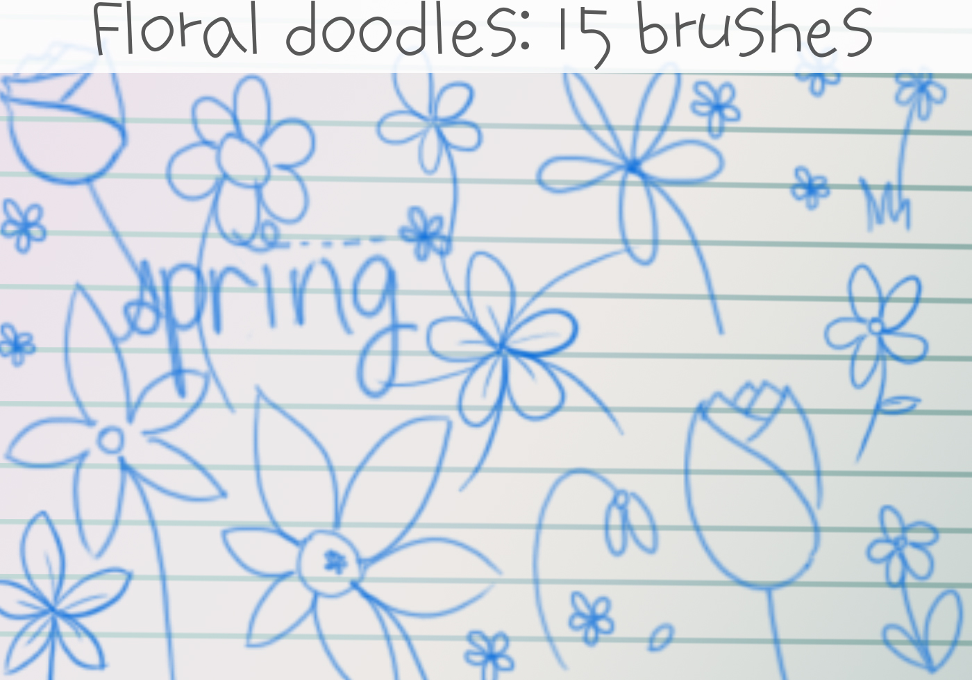 Flower Doodles Brushes - Free Photoshop Brushes at Brusheezy!