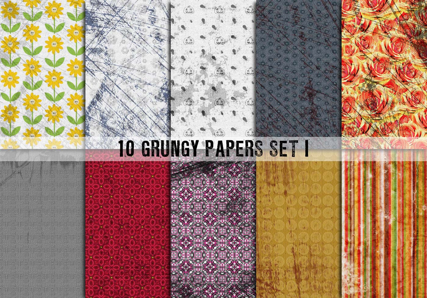 10 Grungy papers set I - Free Photoshop Brushes at Brusheezy!