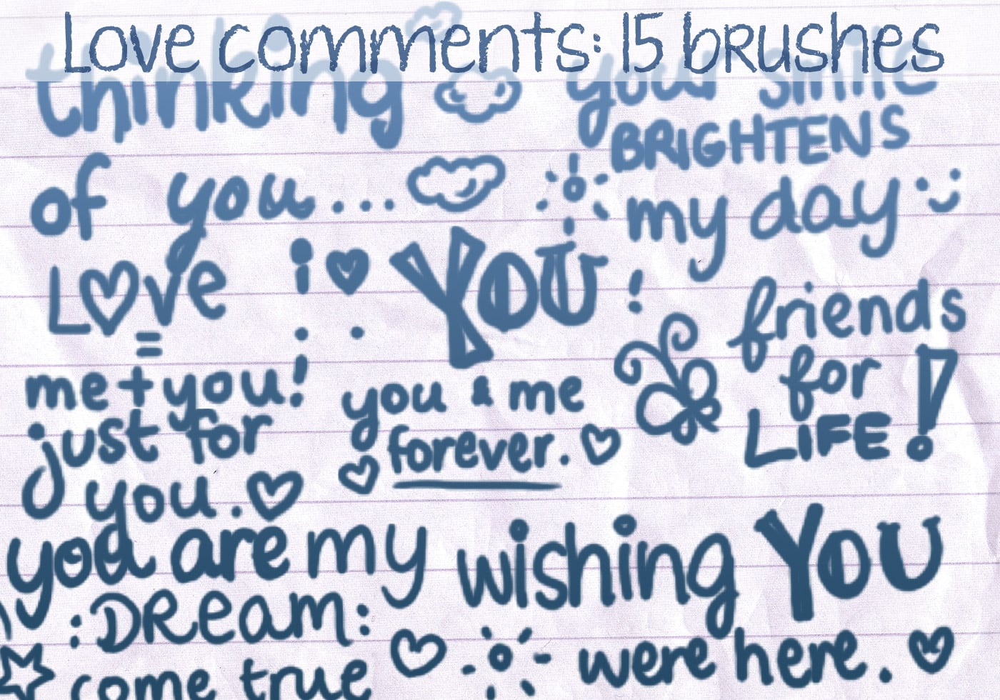 Love Comments Brushes - Free Photoshop Brushes at Brusheezy!