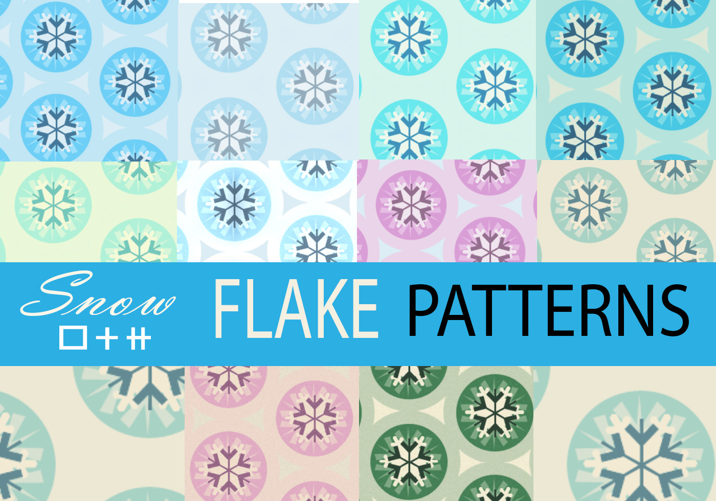 Deluxive Snow Flakes Tile Patterns - Free Photoshop Brushes at Brusheezy!