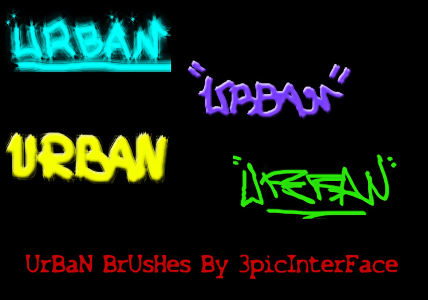 Free Urban Tag Brushes Pack