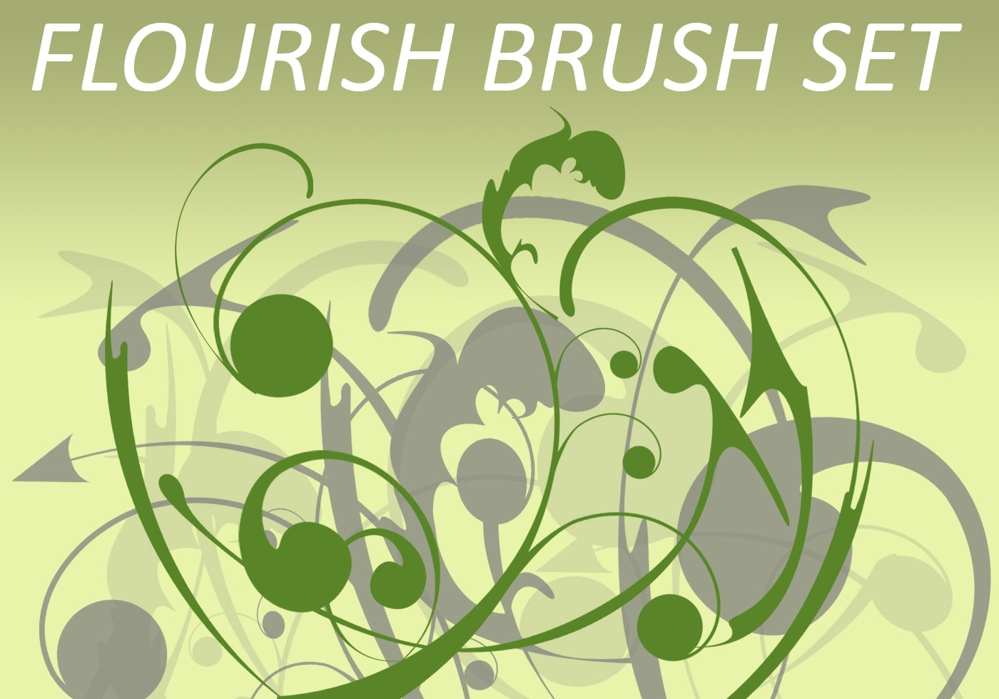 Free Flourished Brush Set