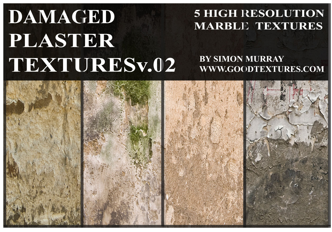Damaged Plaster Textures Vol.01 - Free Photoshop Brushes at Brusheezy!