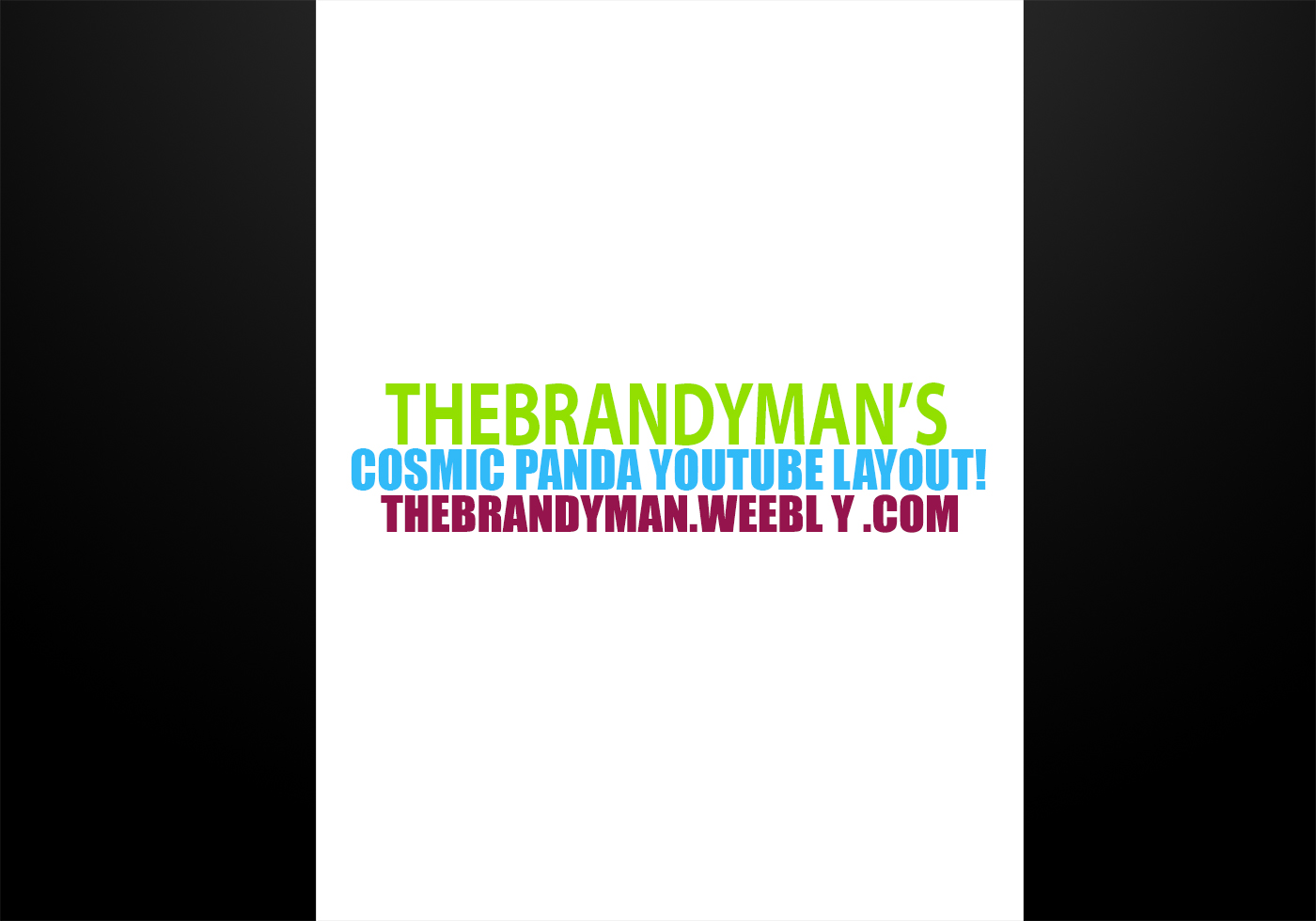 Cosmic Panda Youtube Layout! - Free Photoshop Brushes at Brusheezy!