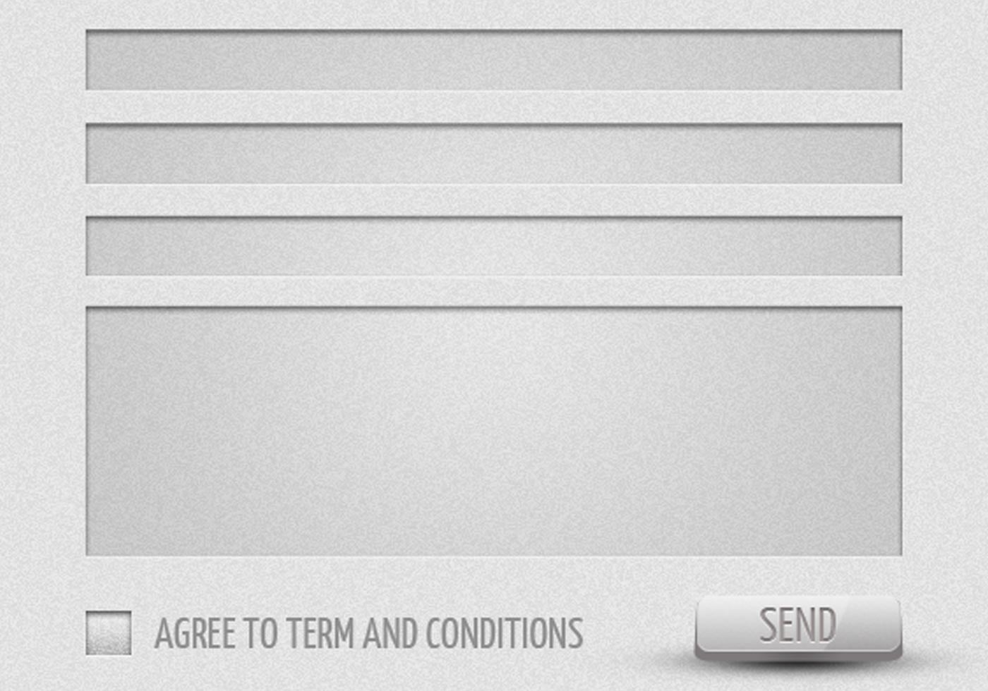 Free Ultra Modern Contact Form PSD