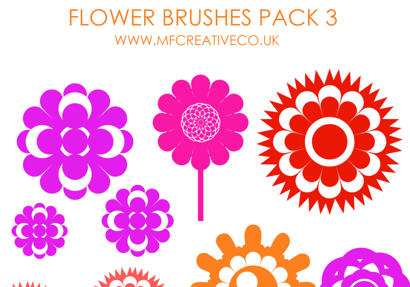Flower Brushes Pack 3 - Free Photoshop Brushes at Brusheezy!