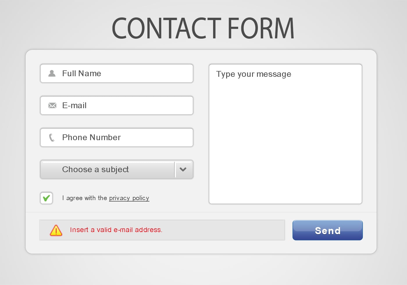 PSD Contact Form - Free Photoshop Brushes at Brusheezy!