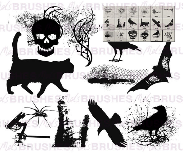Halloween Grunge - Free Photoshop Brushes at Brusheezy!
