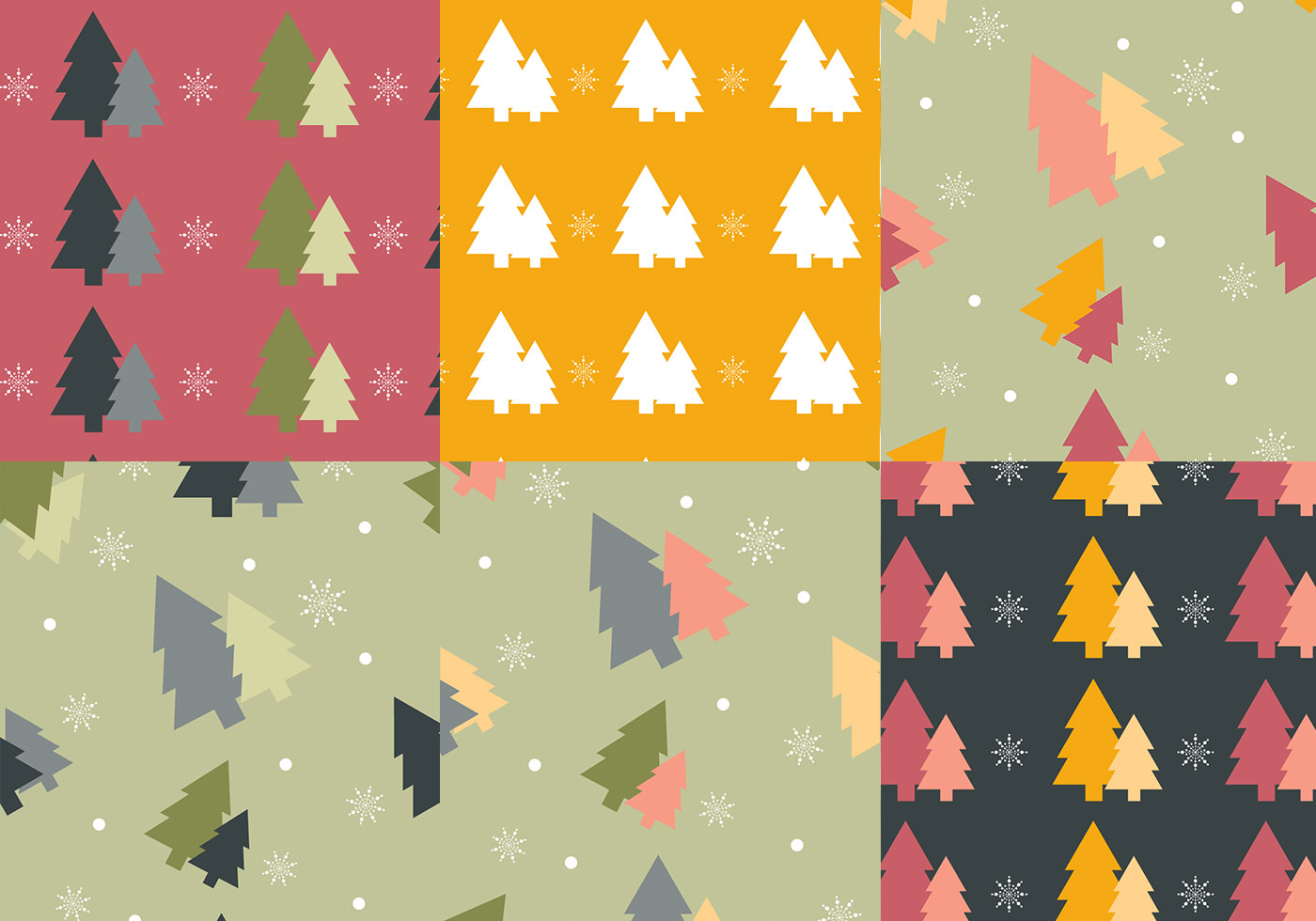 Colorful Christmas Tree Photoshop Patterns - Free Photoshop Brushes at ...