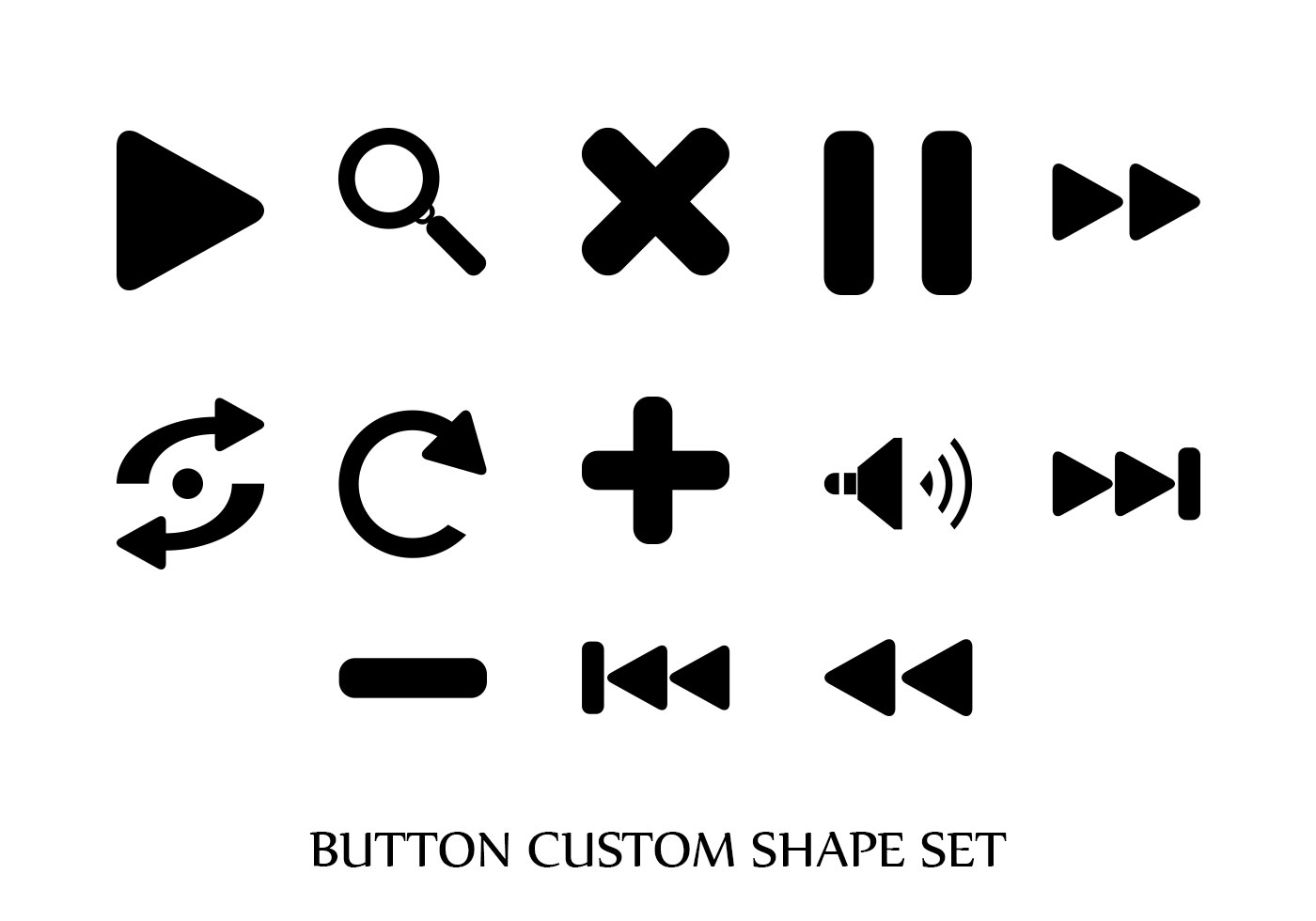Media button kit RE - Free Photoshop Brushes at Brusheezy!