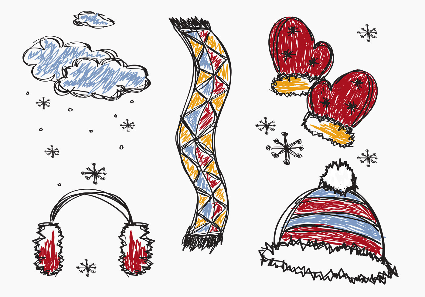 Sketchy Winter Brush Pack - Free Photoshop Brushes at Brusheezy!