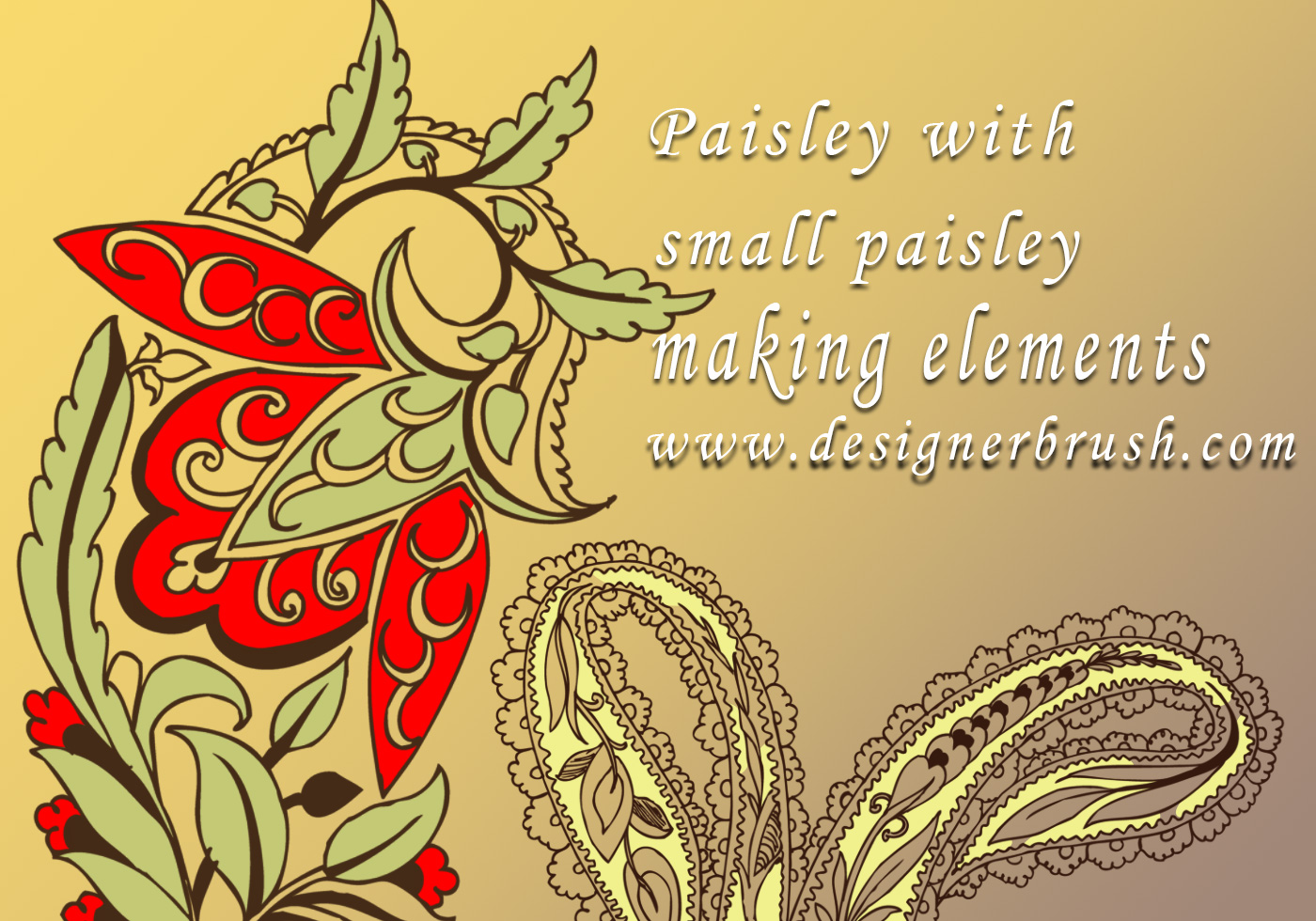 Paisley with small paisley decorative motif - Free Photoshop Brushes at ...