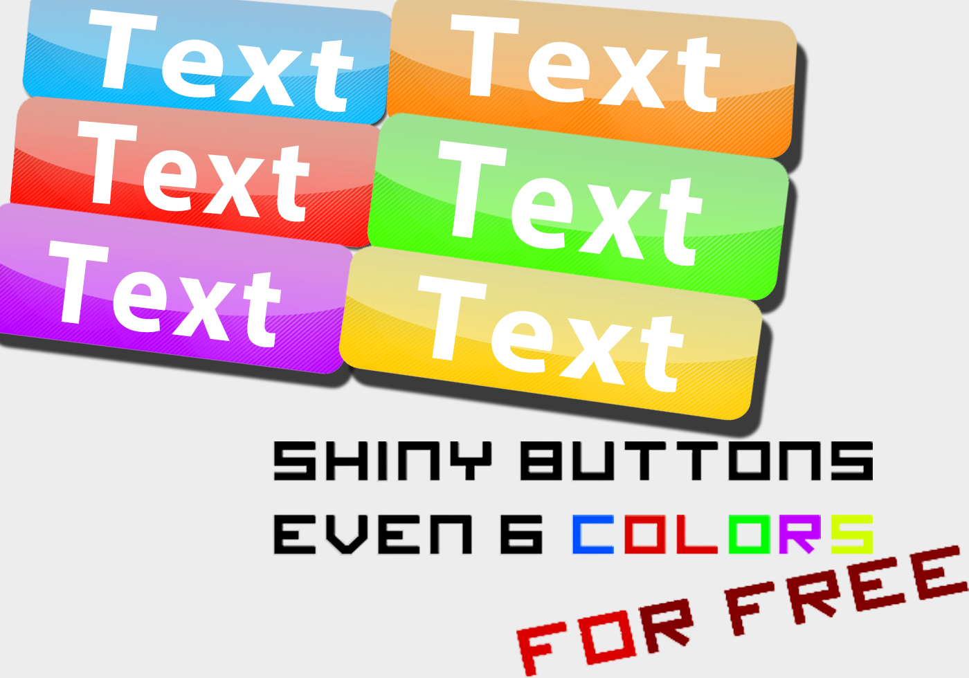 Free Colorful Buttons PSDs