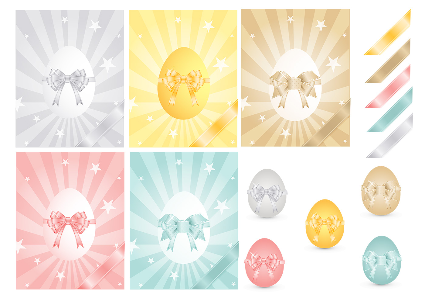 Easter Egg and Ribbons Photoshop Pack - Free Photoshop Brushes at ...
