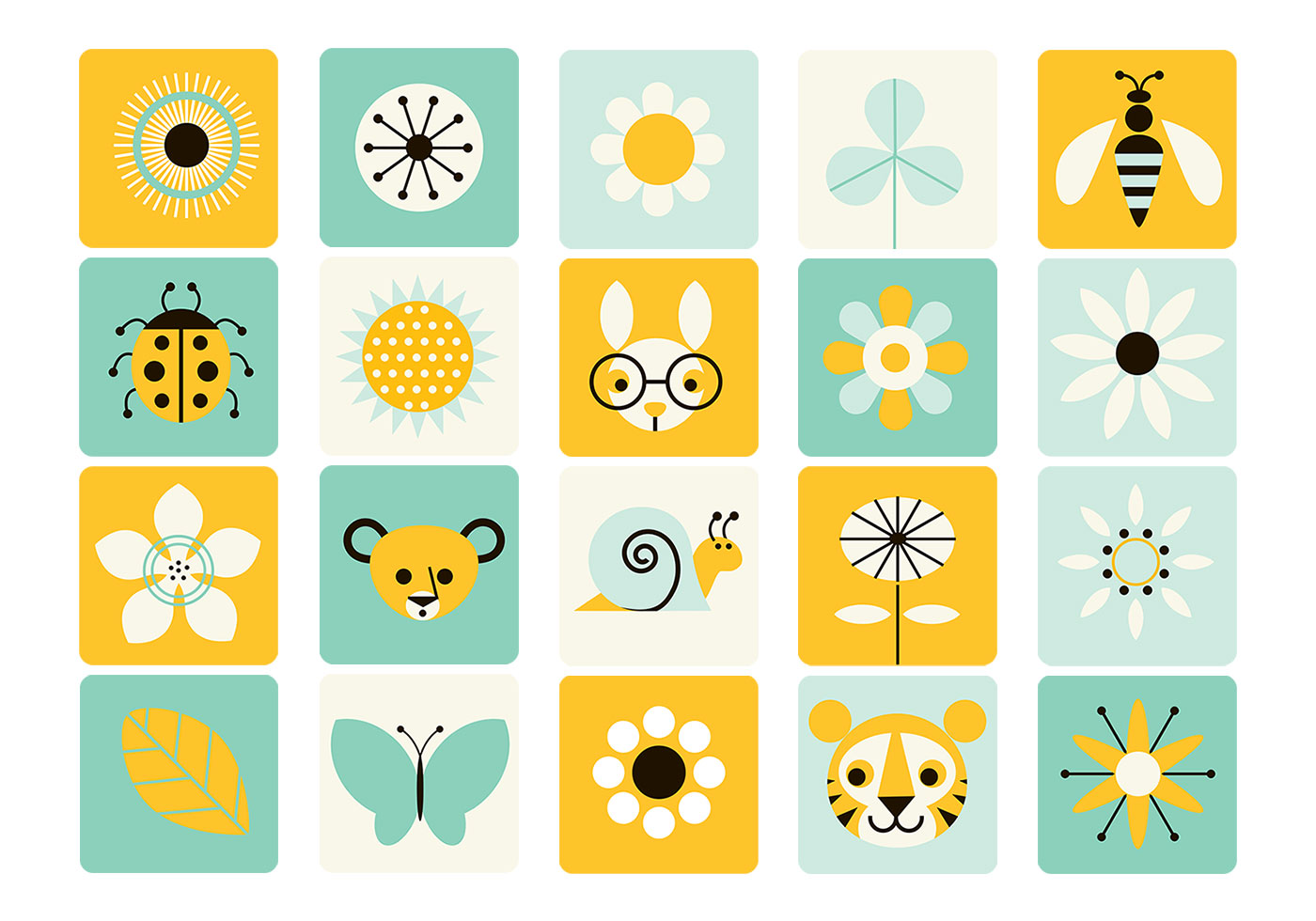 Spring Icon Brush Pack - Free Photoshop Brushes at Brusheezy!