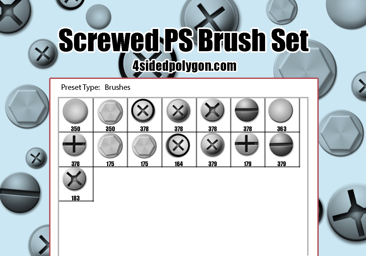 Screws Free Brushes - (145 Free Downloads)
