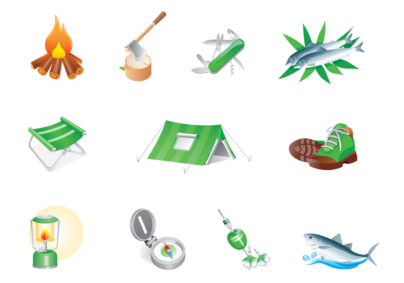 Camp Icon PSD Pack - Free Photoshop Brushes at Brusheezy!