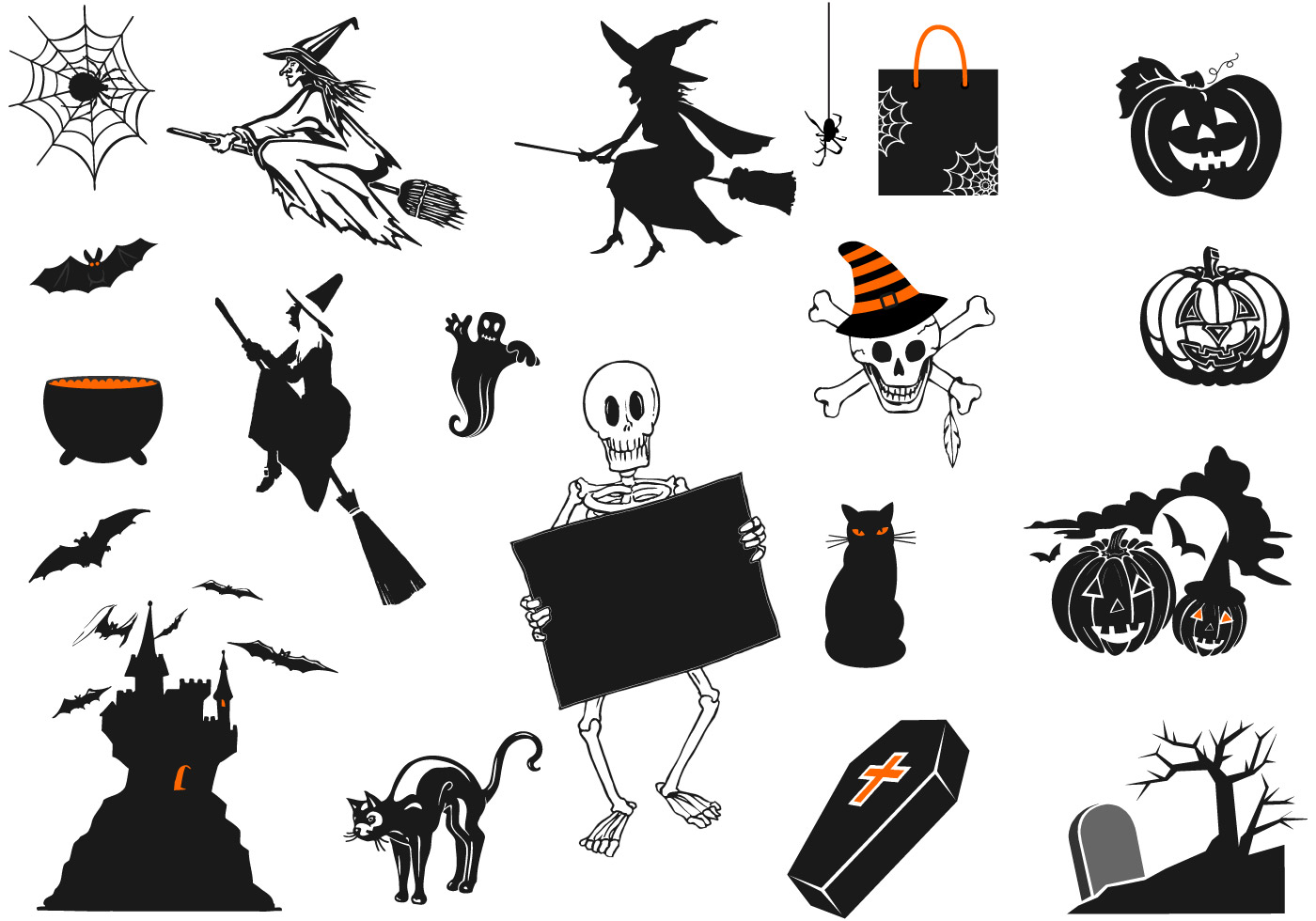 Spooky Halloween Brushes Pack - Free Photoshop Brushes at Brusheezy!