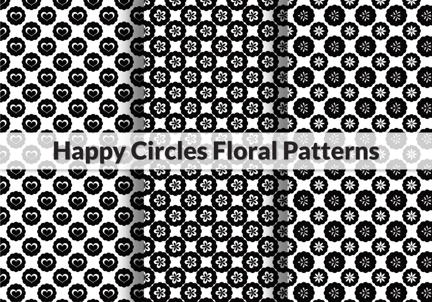 Happy Circles Floral Pattern