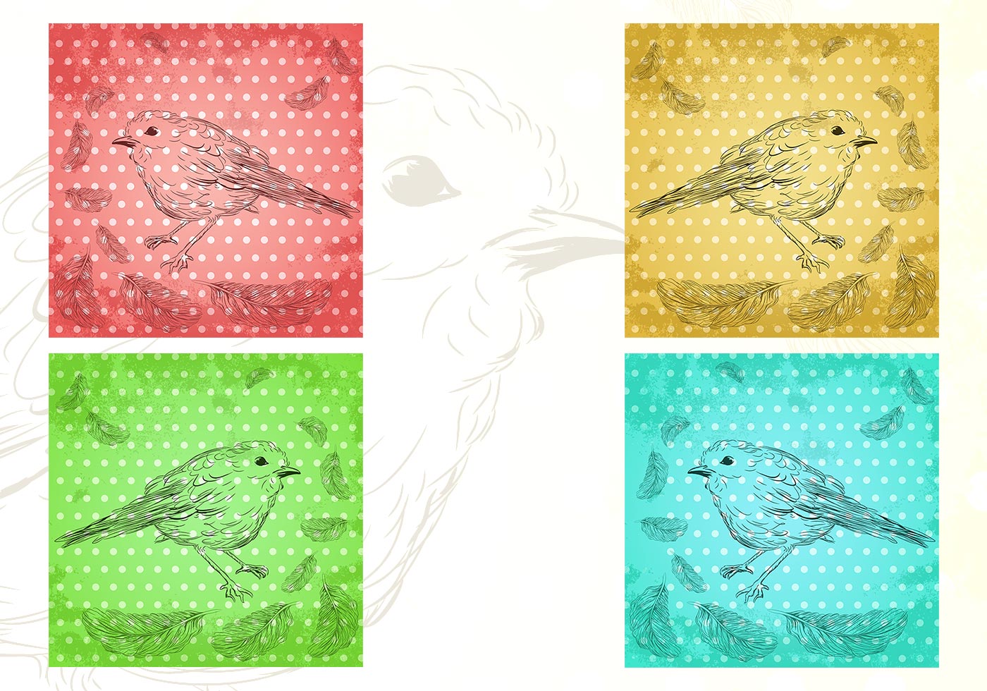 Birds of a Feather Wallpaper and Brush Pack - Free Photoshop Brushes at ...