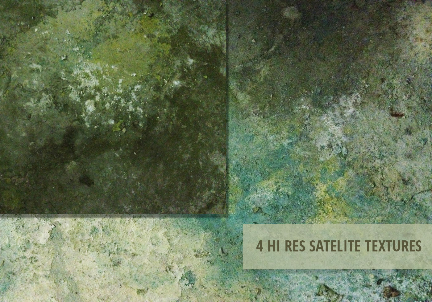 4 Satellite Grunge Textures