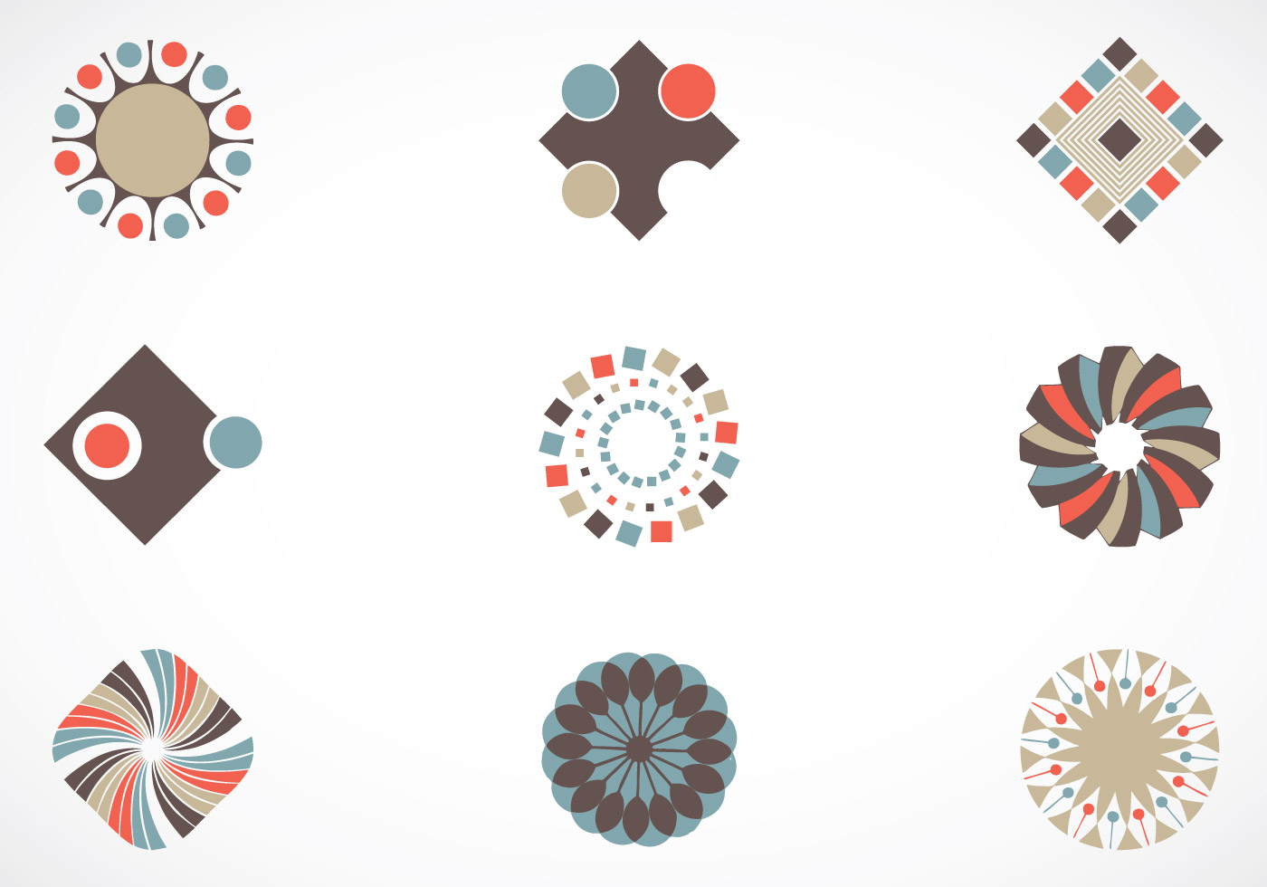 Retro Brush Elements Pack - Free Photoshop Brushes at Brusheezy!