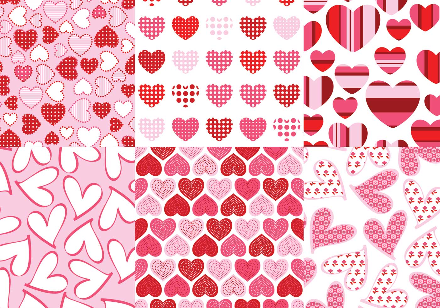 Loving Hearts Pattern Pack - Free Photoshop Brushes at Brusheezy!