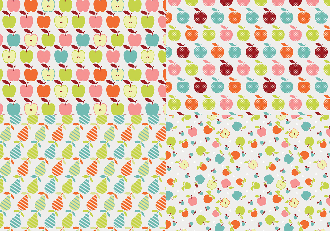 Retro Apple Pattern Pack - Free Photoshop Brushes at Brusheezy!