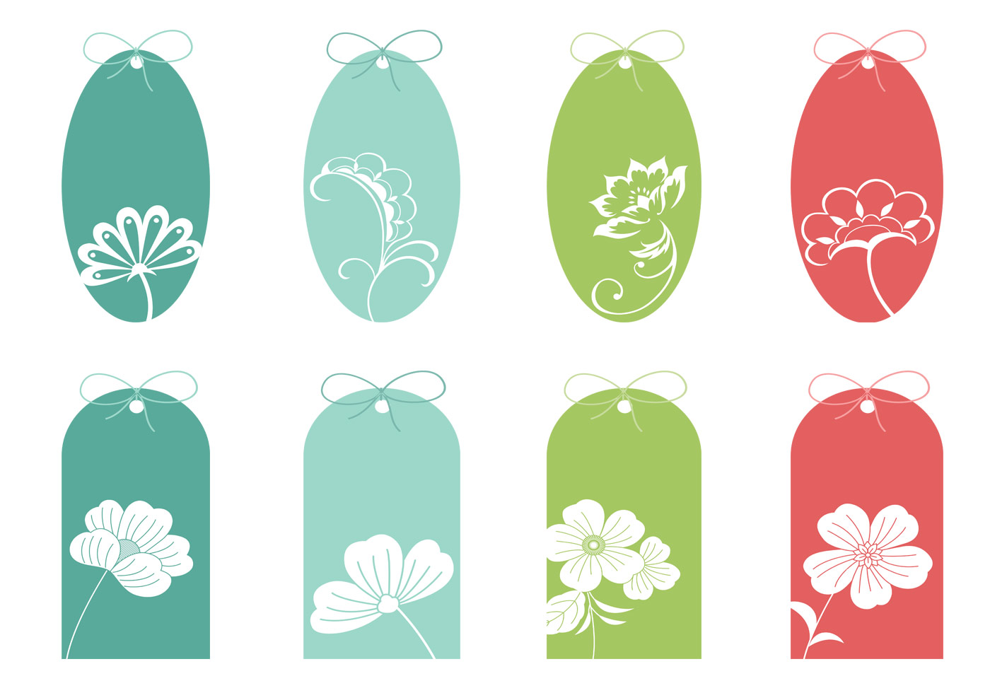 Colorful Floral Tag Brushes Pack - Free Photoshop Brushes at Brusheezy!