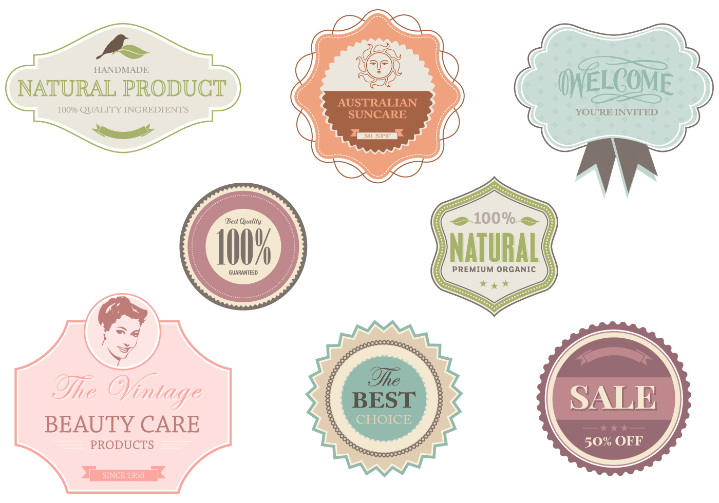 Shop and Boutique Label Brushes Pack - Free Photoshop Brushes at Brusheezy!