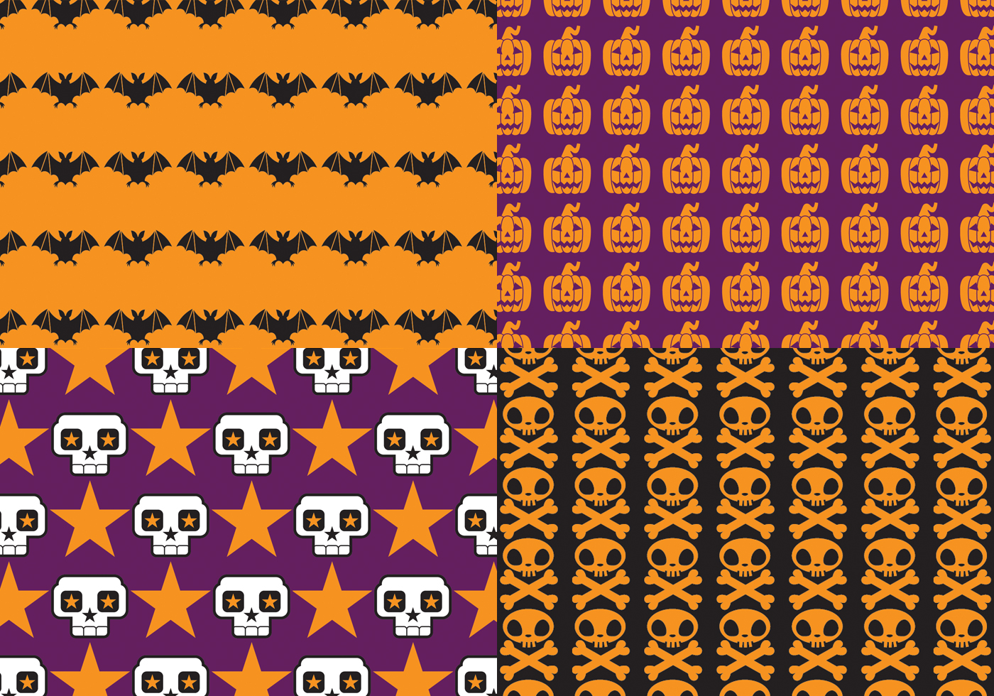 Bright Halloween Pattern Pack - Free Photoshop Brushes at Brusheezy!