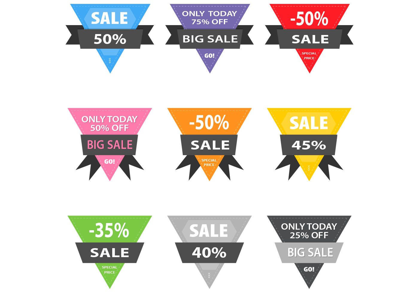 Stitched Triangle Sale Badge PSDs - Free Photoshop Brushes at Brusheezy!