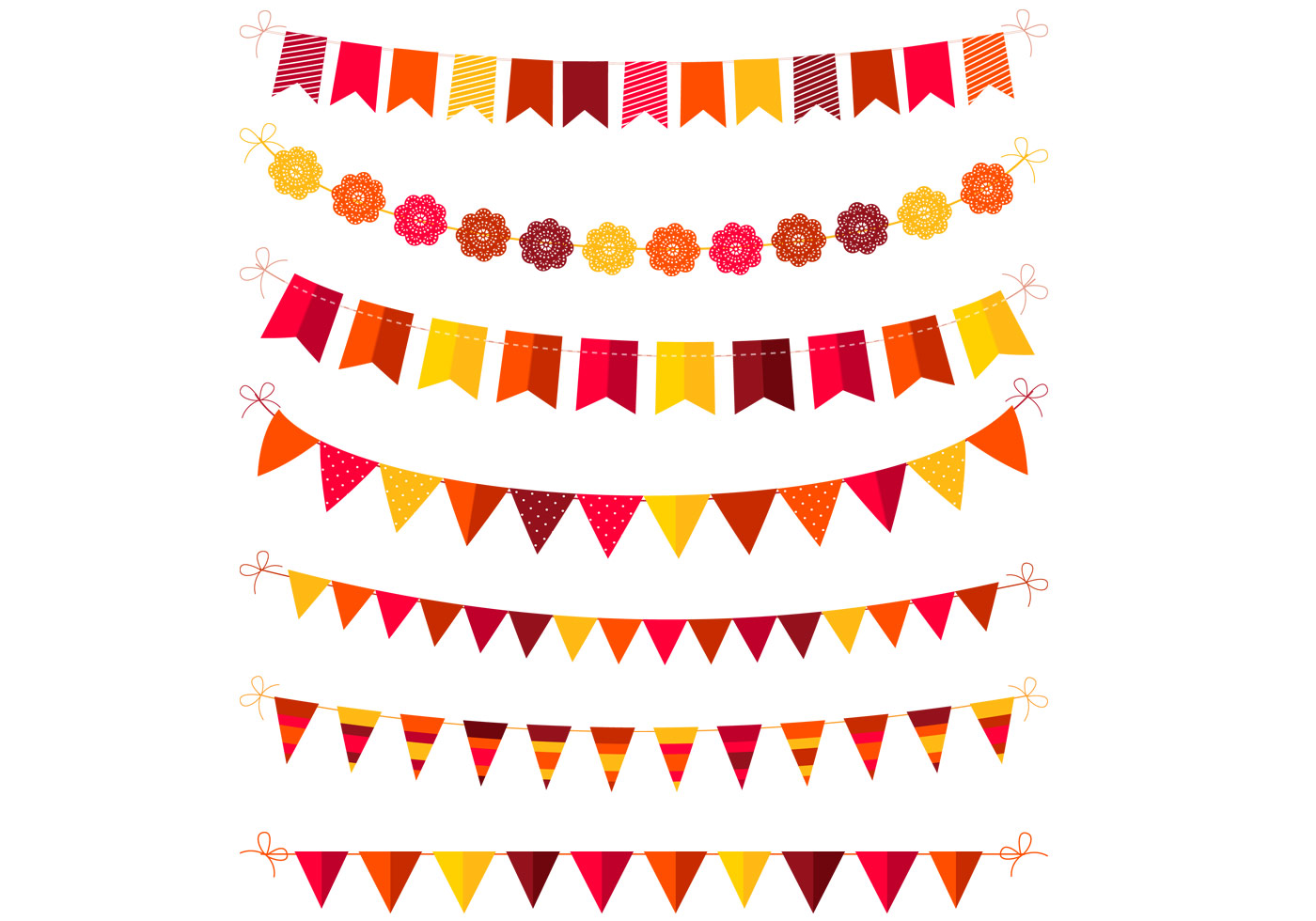 Autumn Colored Bunting PSD Pack - Free Photoshop Brushes at Brusheezy!