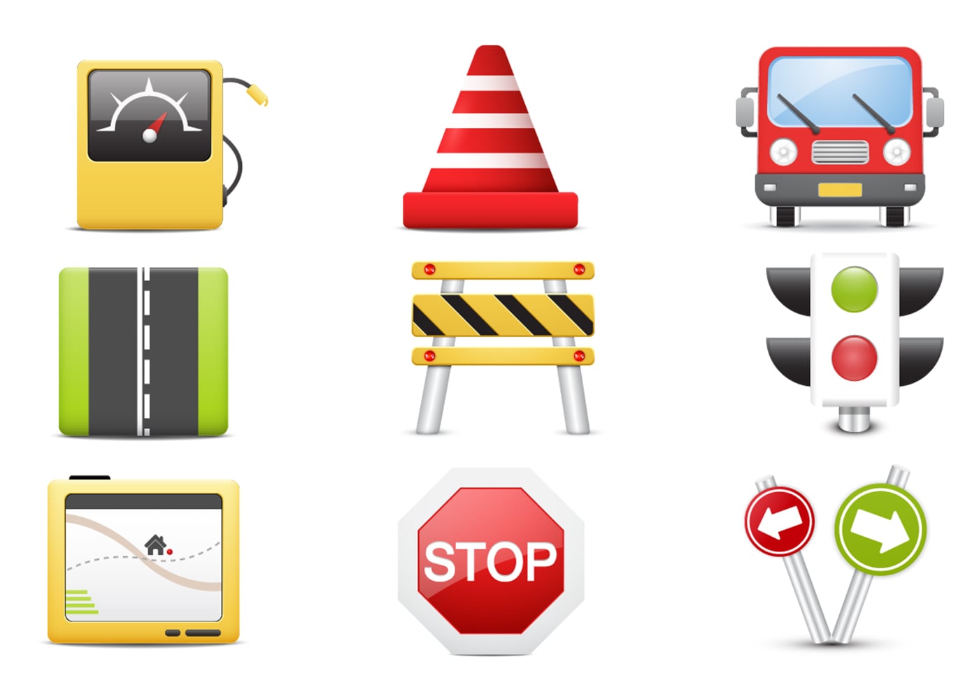3D Traffic PSD Icons - Free Photoshop Brushes at Brusheezy!