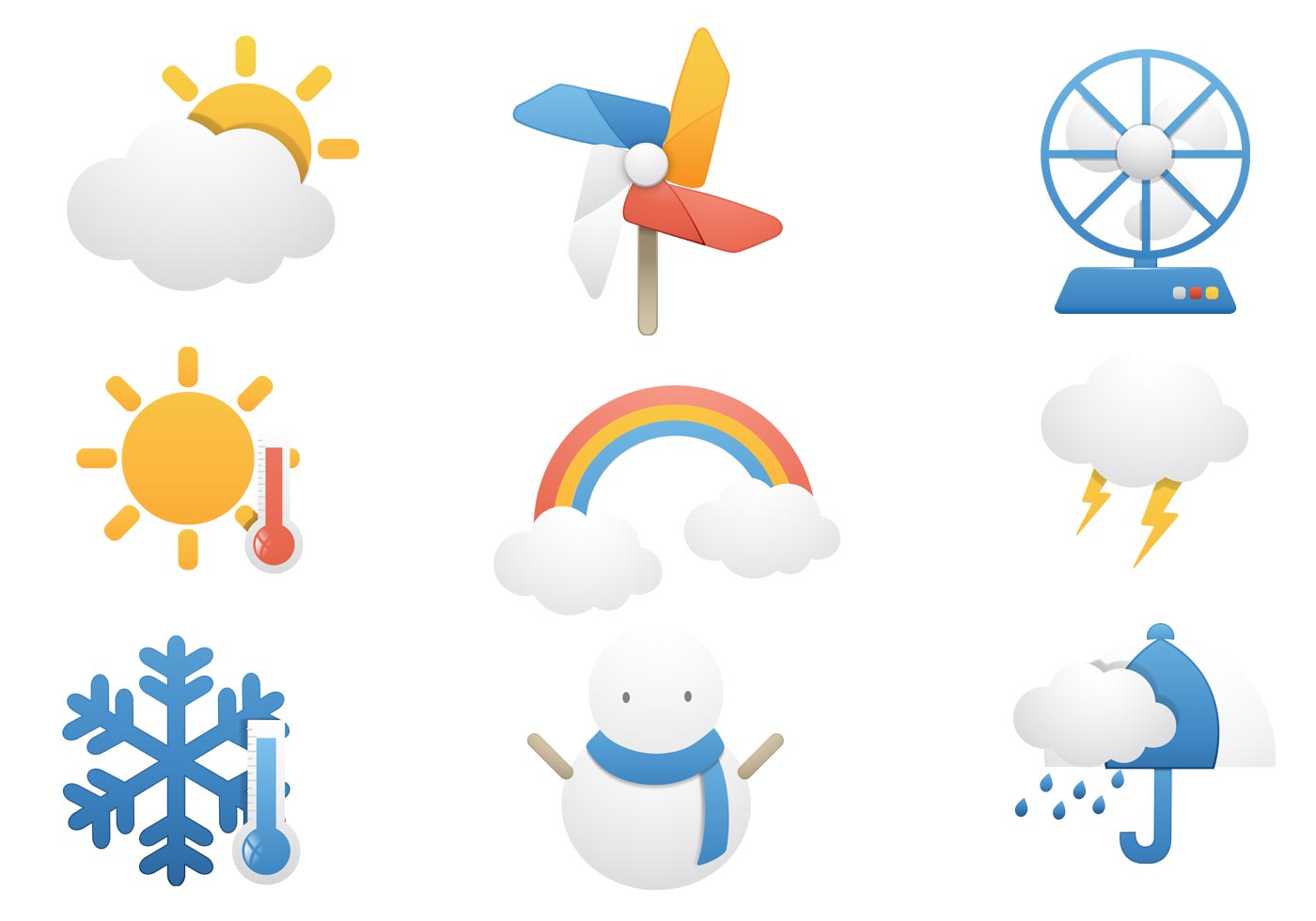 Temperature and Weather PSD Icons - Free Photoshop Brushes at Brusheezy!