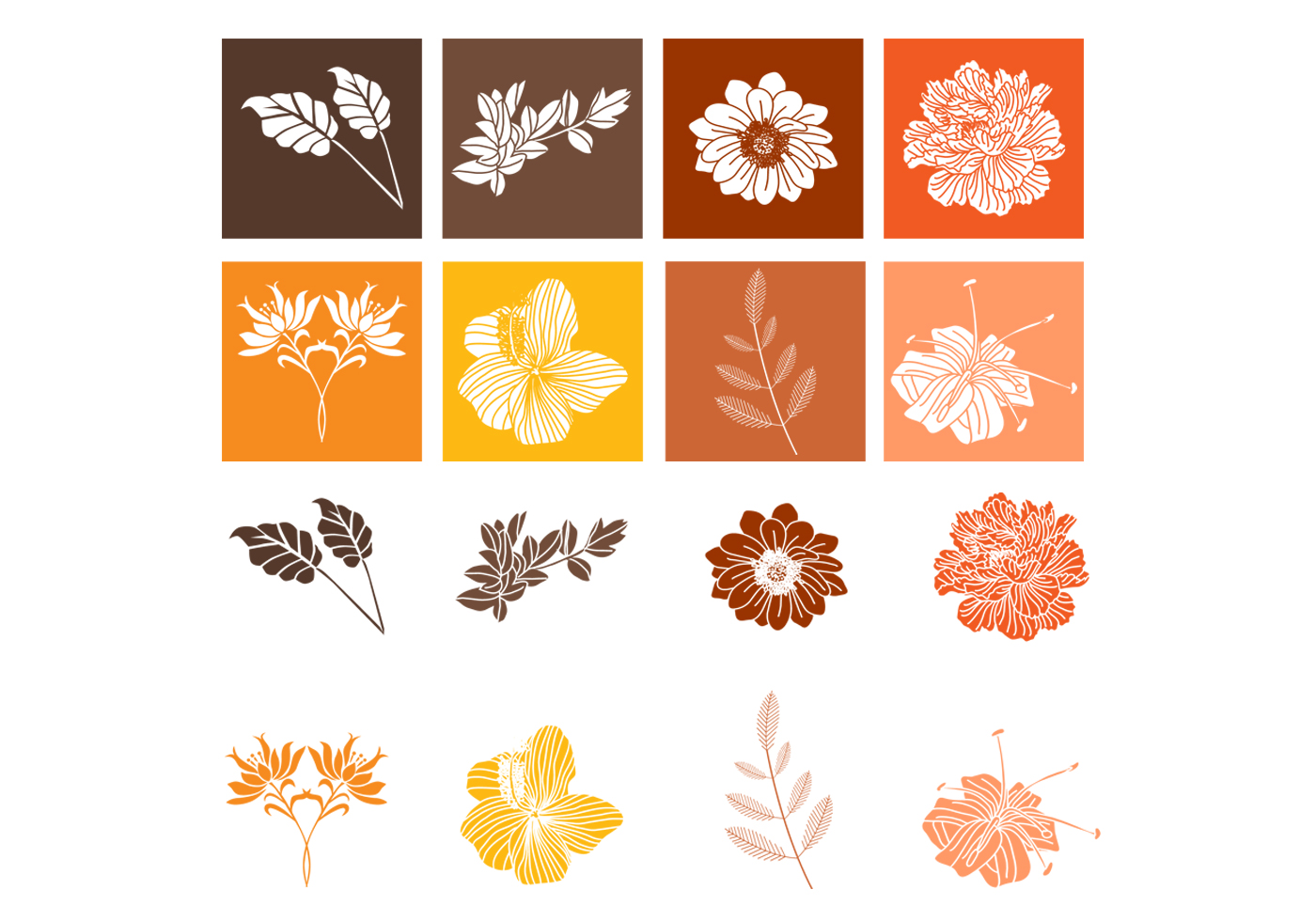 Botanical Floral Brush Pack - Free Photoshop Brushes at Brusheezy!