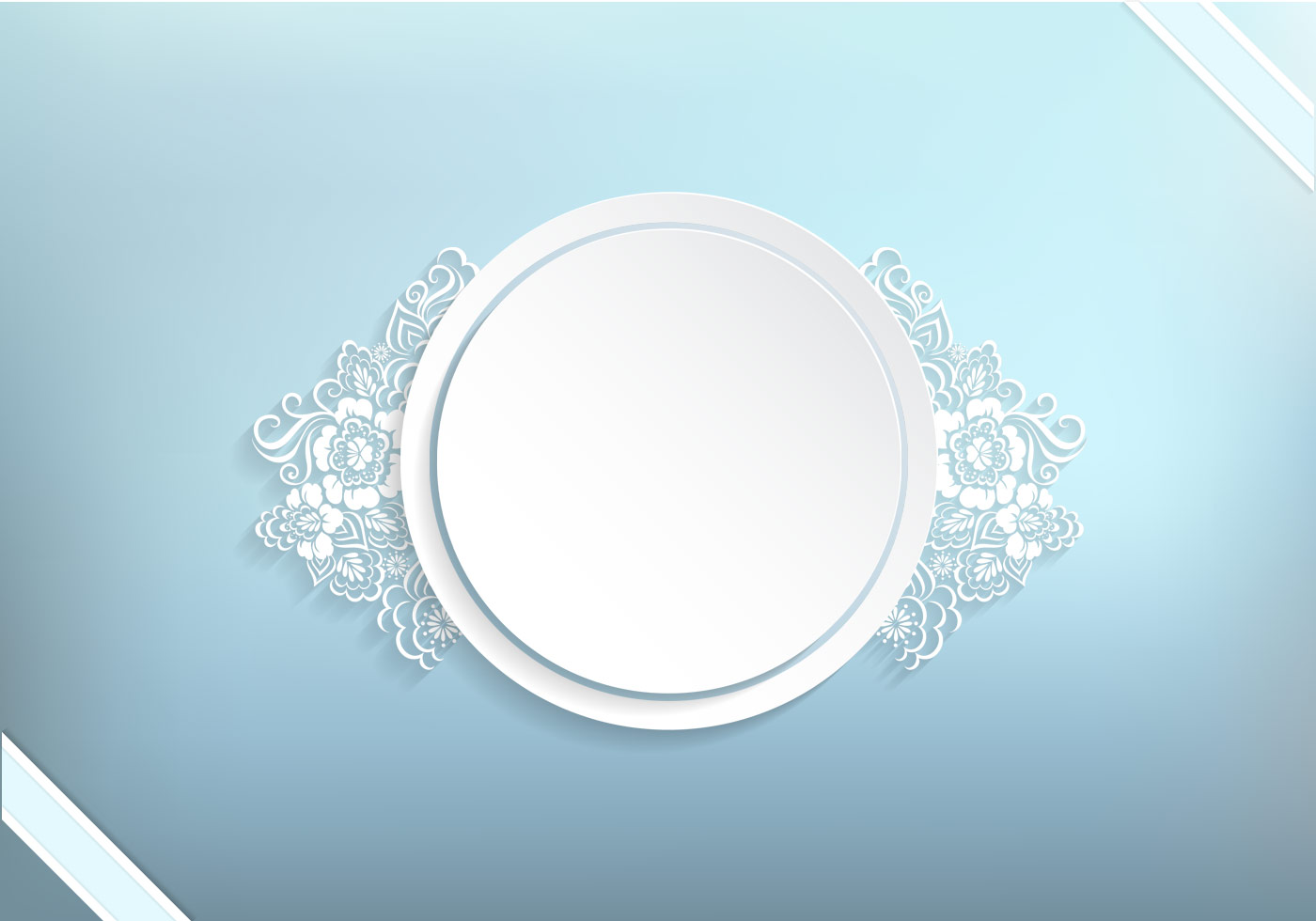 Winter Blue Floral Banner PSD Background - Free Photoshop Brushes at ...
