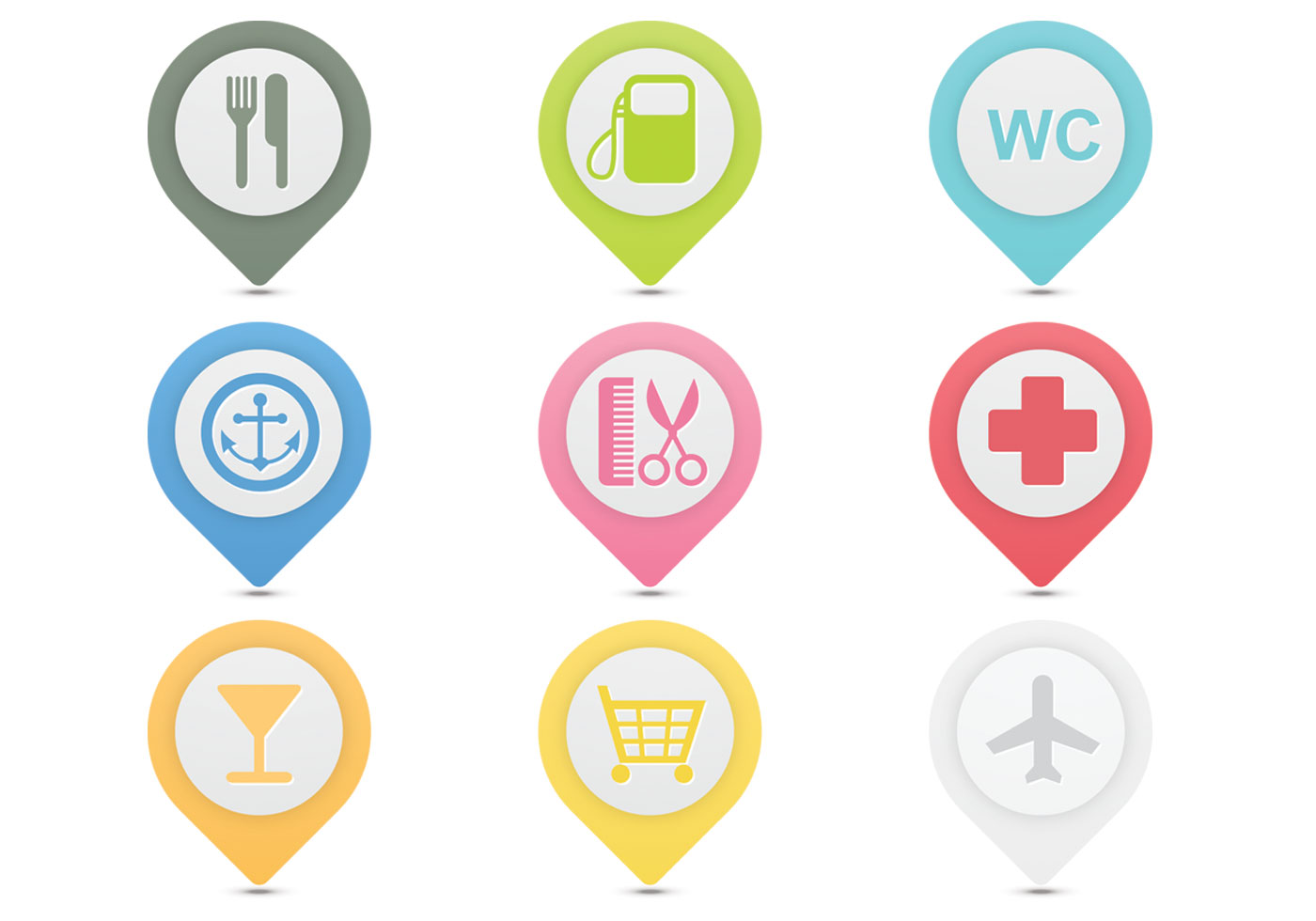 Map Pointers PSD - Free Photoshop Brushes at Brusheezy!