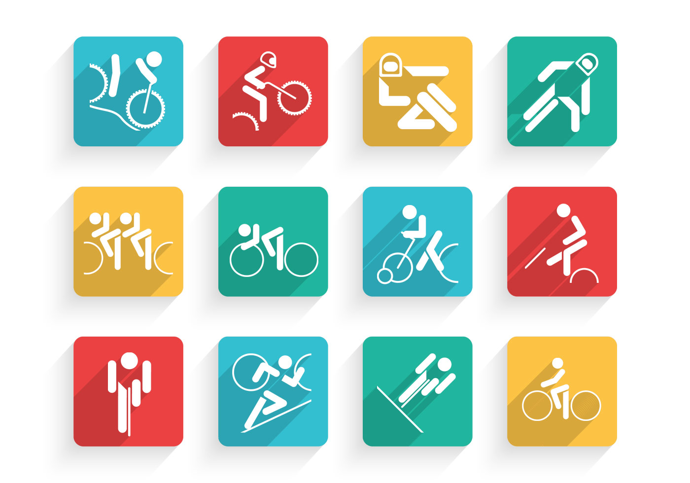 Cycling Icons PSD Set - Free Photoshop Brushes at Brusheezy!
