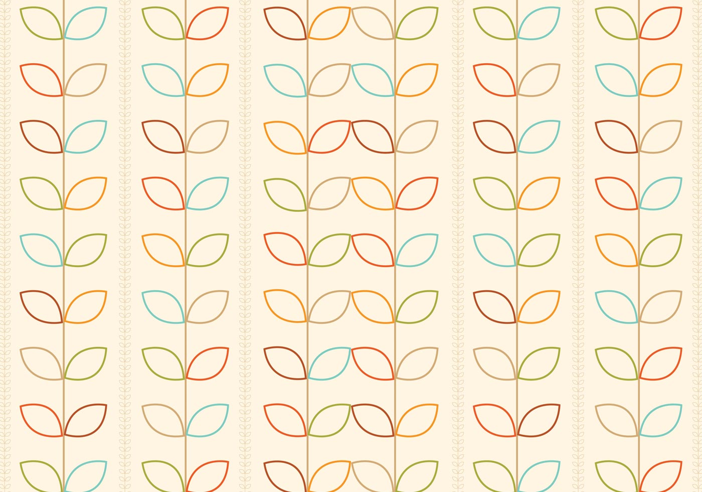 Outlined Retro Flowers Pattern - Free Photoshop Brushes at Brusheezy!