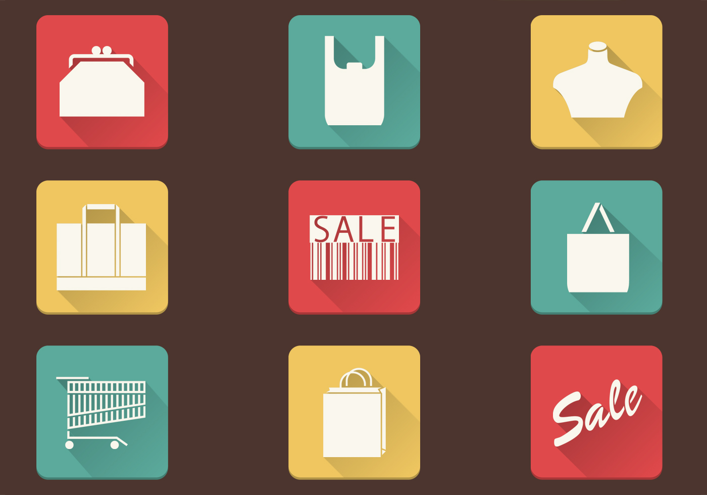 Simple Shopping Icons PSD Pack - Free Photoshop Brushes at Brusheezy!