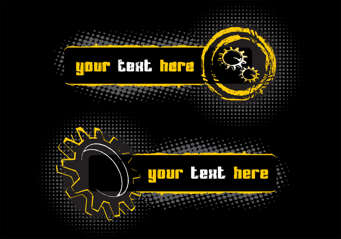 Cog Wheel Banner PSD - Free Photoshop Brushes at Brusheezy!