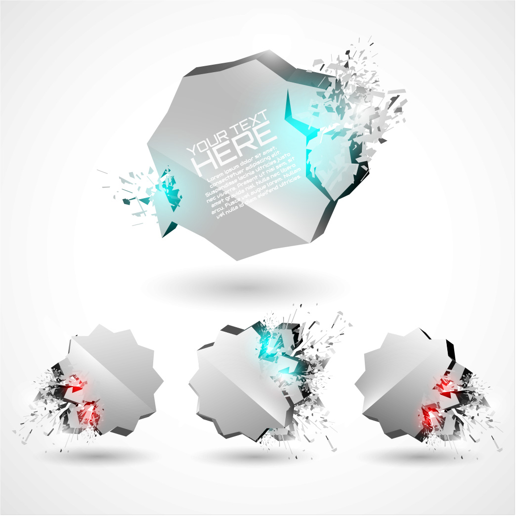 3D Explosion Badges PSD Set - Free Photoshop Brushes at Brusheezy!