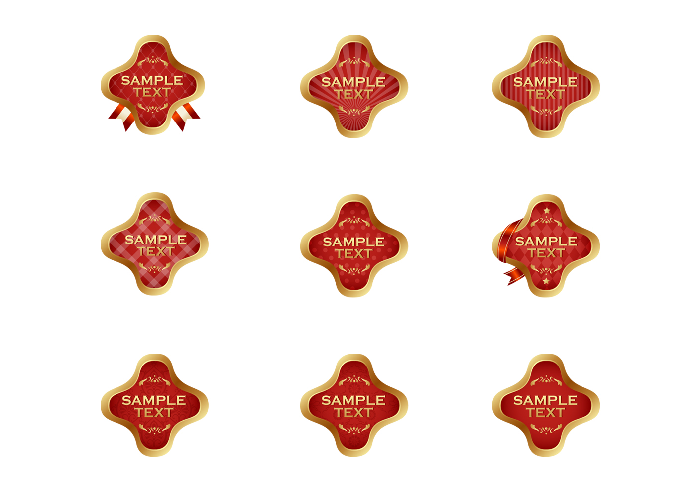 Gold Red Label PSD Set - Free Photoshop Brushes at Brusheezy!