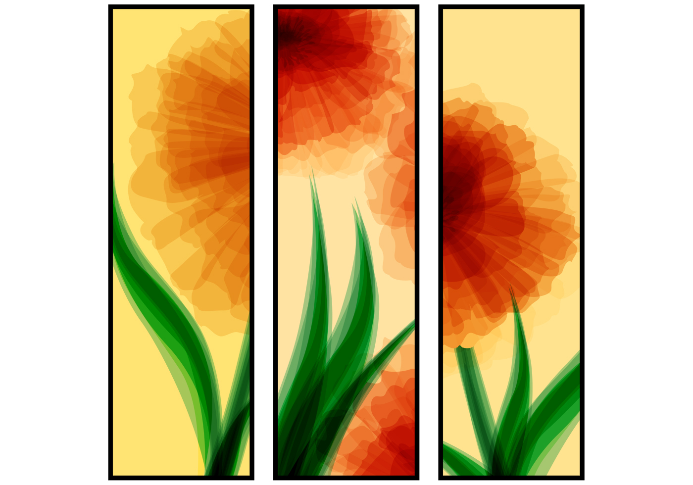 Abstract Red Flower Banners PSD Set - Free Photoshop Brushes at Brusheezy!