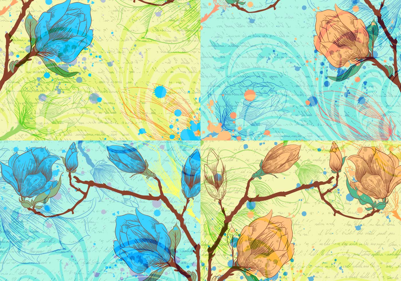 Script and Flower Backgrounds PSD - Free Photoshop Brushes at Brusheezy!